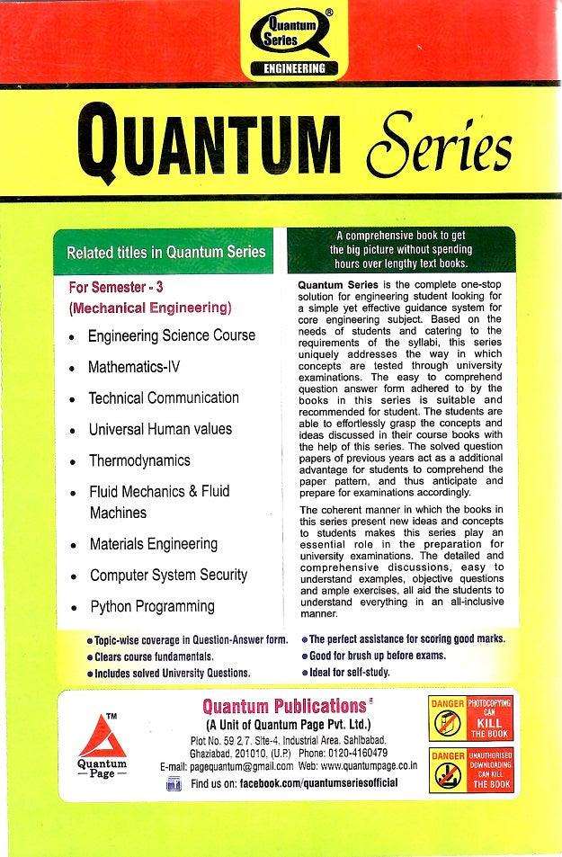 Quantum Series B.Tech Fluid Mechanics & Fluid Machines 2022-23 – Prastuti Books