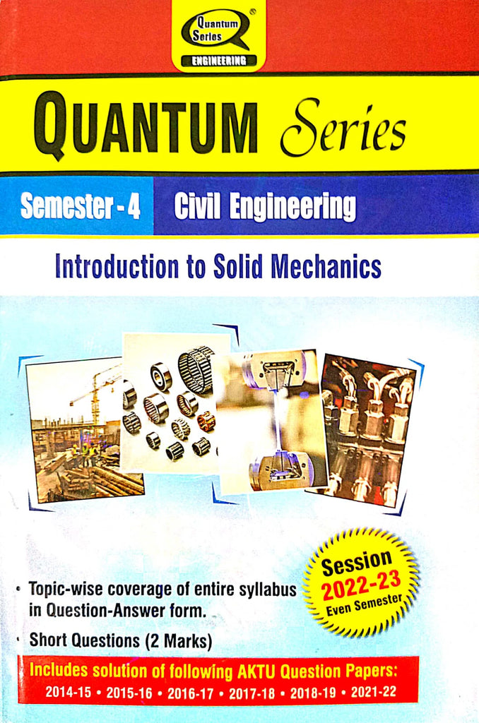 Quantum Series B.Tech INTRODUCTION TO SOLID MECHANICS 2022-23 ...
