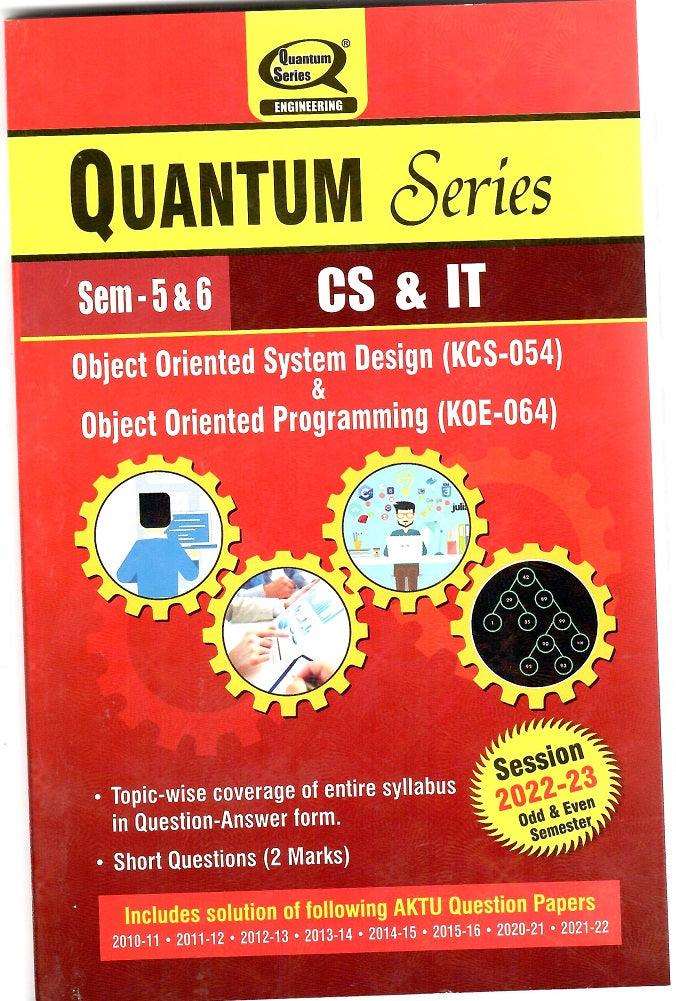 Quantum Series Object Oriented System Design 2022-23 – Prastuti Books